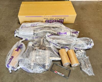 INVIDIA GEMINI R400 Burnt Tip Catback Exhaust +Front Pipe for Civic ...