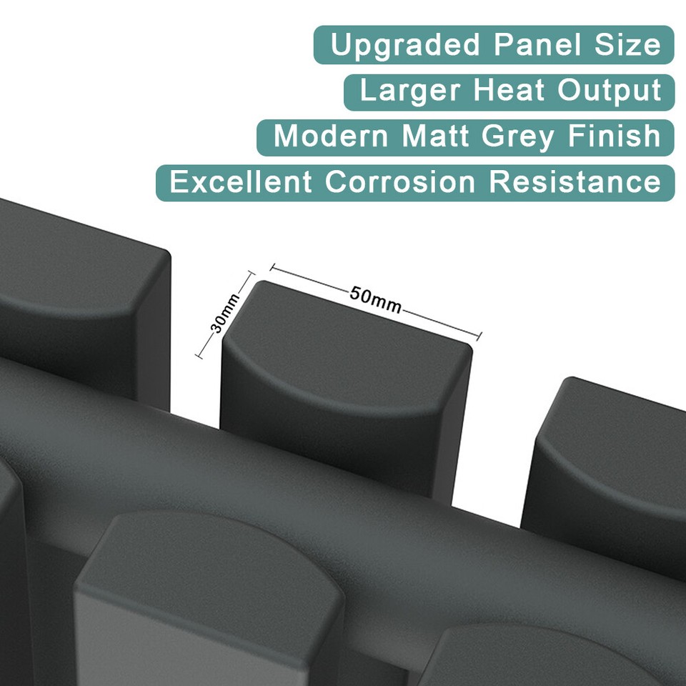 Vertical Horizontal Rectangle Flat Panel Heating Radiators White Matt ...