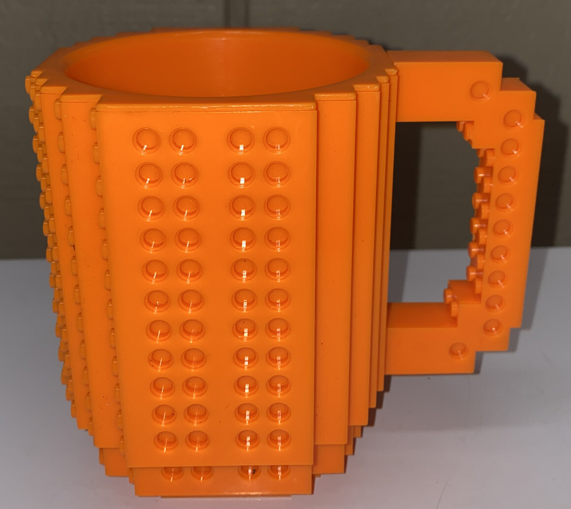 Orange Build On Brick Coffee Mug Cup 12 oz Compatible Major Building ...