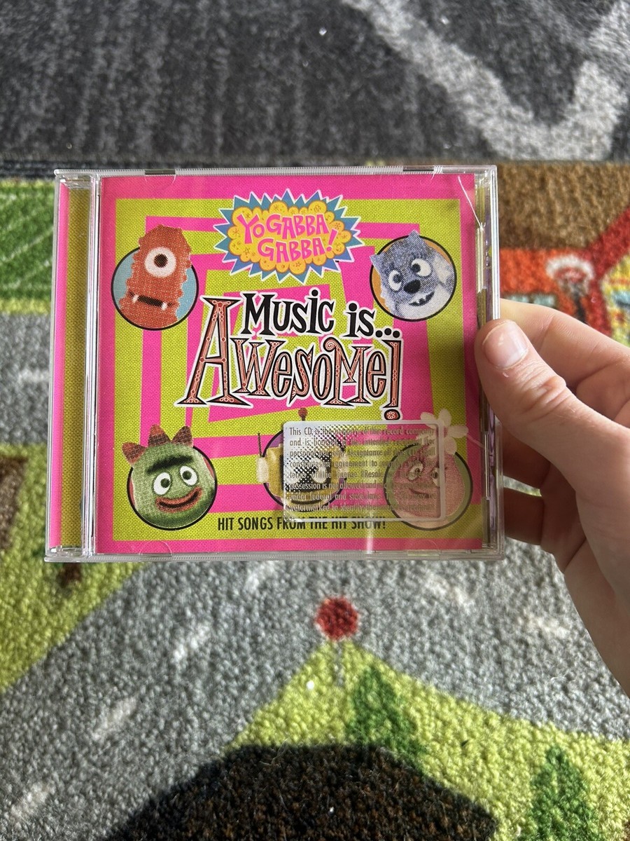 Yo Gabba Gabba Font NIB Yo Gabba Gabba FOOFA Flocked VINYL Art TOY