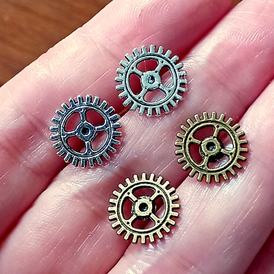 QUIRKY STEAMPUNK CUTE GOTH COGS EARRINGS BOHO KITSCH RETRO VINTAGE FUN ...