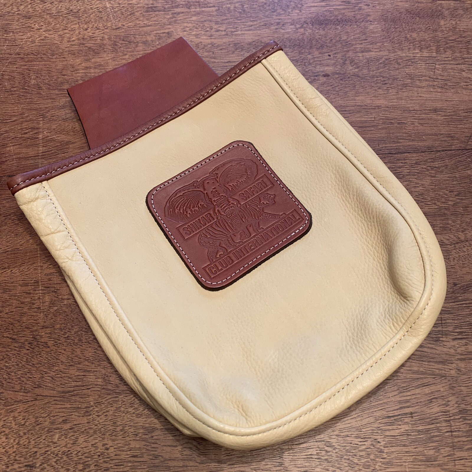 Shikar Safari Club Blake Jones Custom All Leather Skeet Shell Belt Loop ...