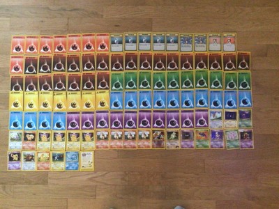 Large Lot of Pokémon Unlimited Base Set & Energy Cards - Vintage ...