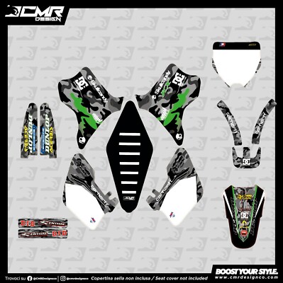 Set Graphic Stickers IN Crystal for Kawasaki KX 125 1998 '98 | eBay