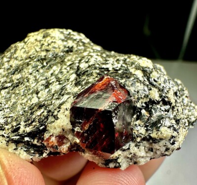 160 CTS Beautiful Red Color Zircon Crystal On Matrix Specimen | eBay