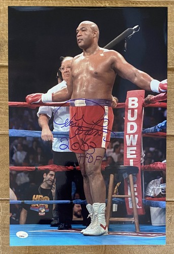 George Foreman SIGNED 12x18 Photo 2003 HOF Heavyweight Champ PSA/DNA ...