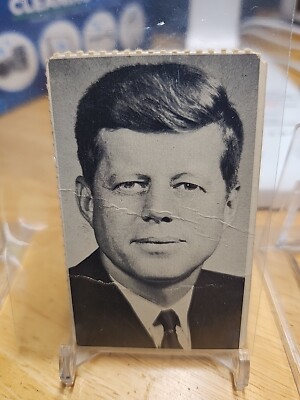VERY RARE JOHN F KENNEDY (JFK) OBITUARY CARD W/ BRIEF HISTORY OF HIS ...