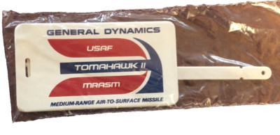 USAF Tomahawk II MRASM Medium Range Air Surface Cruise Missile Luggage tag | eBay
