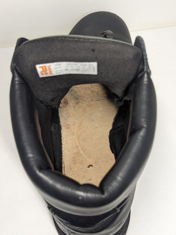 Timberland PRO Men's Size 13 W Black Work Boots With Lock Laces - No ...