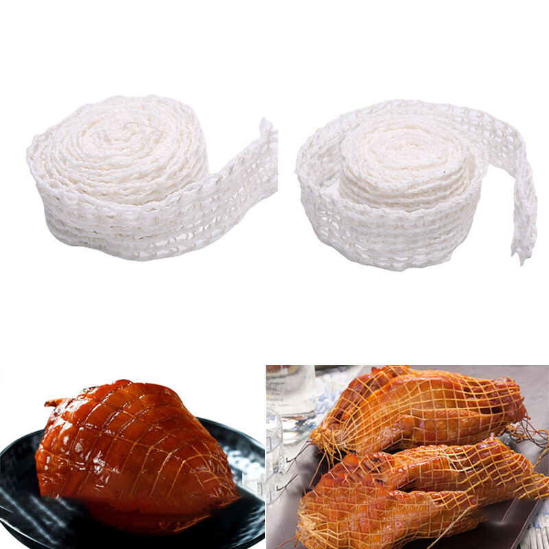 1 roll 5m Meat Netting Roll Elastic Ham Net Meat Cooking Net Cover ...