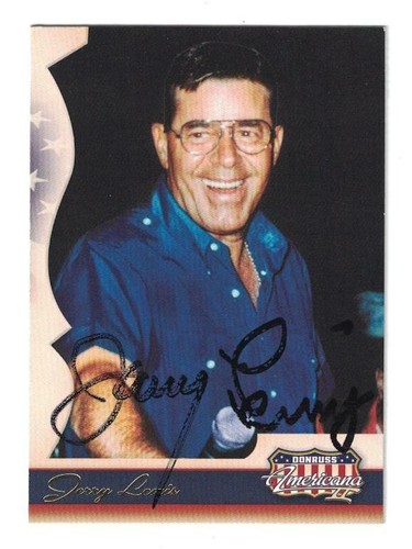 Jerry Lewis Signed Autographed 2008 Donruss Americana II Card Comedian ...