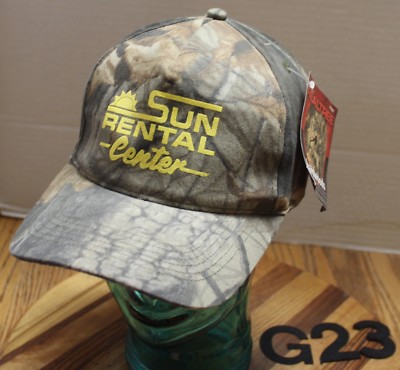 NWT SUN RENTAL CENTER HAT REALTREE HARDWOODS CAMO SNAPBACK ADJUSTABLE ...