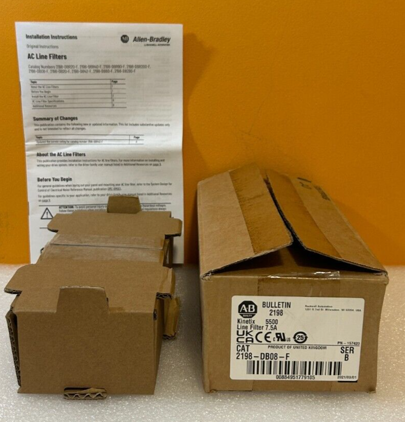 Allen-Bradley 2198-db08-f Kinetix RFI Line Filter 2198 for sale online | eBay