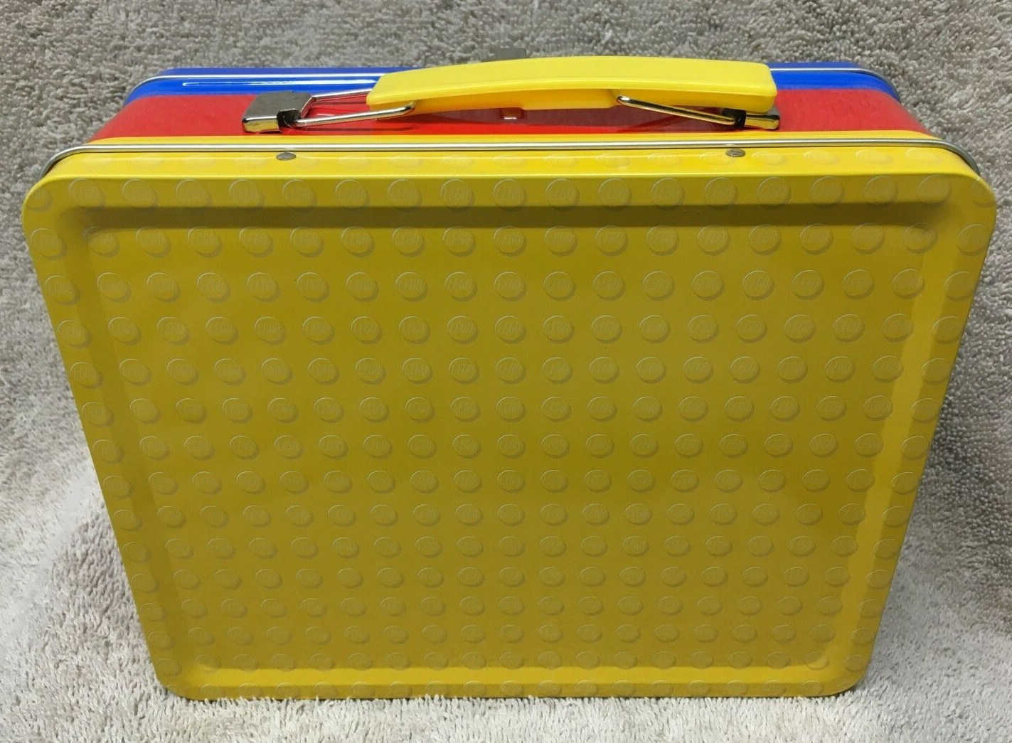 5006017 LEGO LUNCHBOX tin metal Brick Patent Sketch Exclusive Promo NEW ...