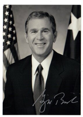 George W. Bush Official Black & White Portrait Photograph | eBay