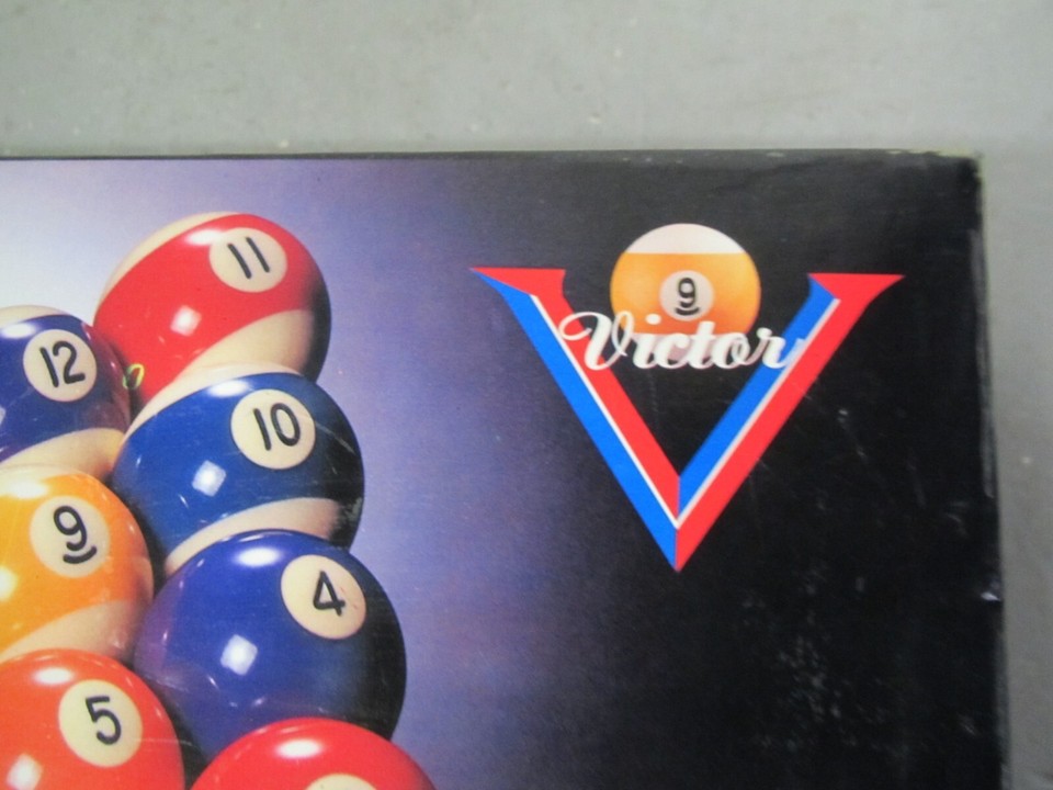 Vintage Victor Professional Complete Set 16 Marble Billiard Pool Balls ...