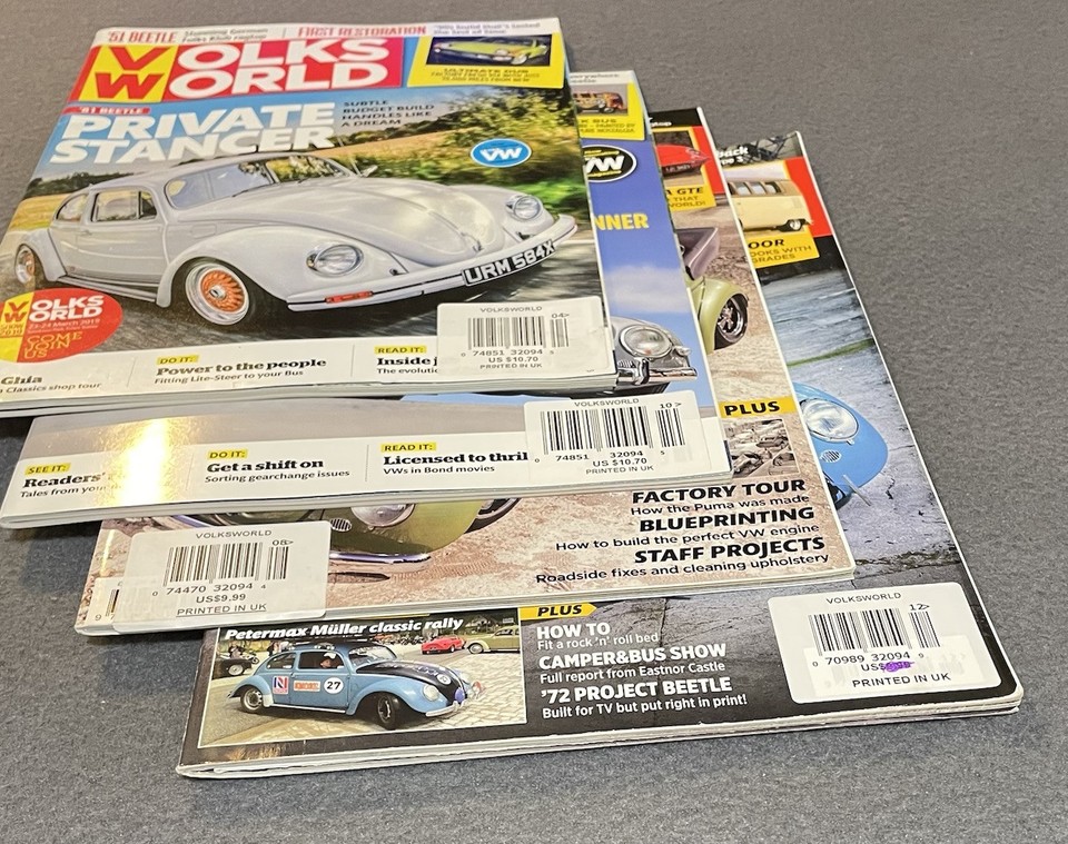 Volks World Volkswagen Magazines Lot Of 4 from 2015-2019 Volks World VW ...