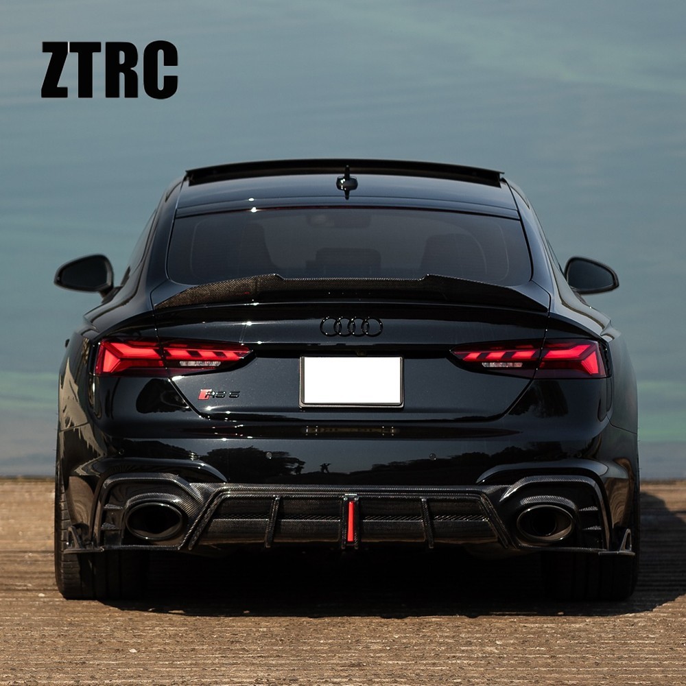 Carbon Fiber Trunk Wing Spoiler For AUDI A5 S5 RS5 B9 B9.5 Sportback ...