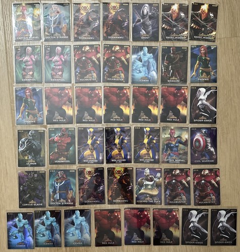 FIFTY-FIVE (55) RARE Marvel Contest of Champions REGULAR & FOIL Cards ...