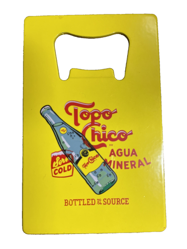 Topo Chico Metal Bottle Opener, New, 3-1/2" X 2" Collectible | eBay