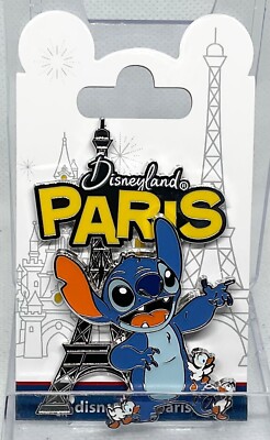 Disney DLP 2024 Lilo And Stitch Eiffel Tower Ducklings Pin | eBay
