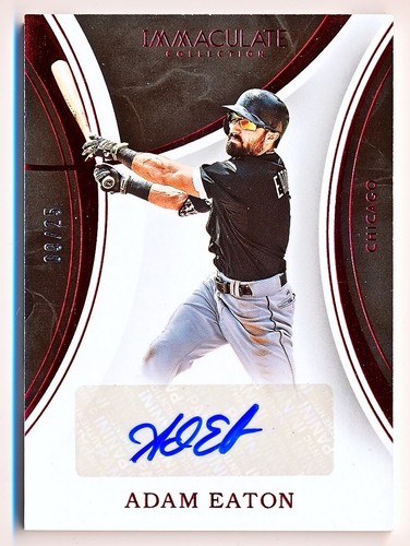 2016 Immaculate Adam Eaton Immaculate Autographs Red Auto #IA-AE (09/25 ...