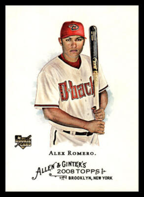 2008 Topps Allen & Ginter Alex Romero #108 Rookie Arizona Diamondbacks ...