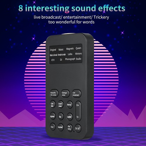 Voice Changer Handheld Mini Voice Changer Device 8 Sound Effects ...
