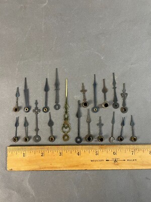 LOT: 20 ANTIQUE CLOCK HANDS FOR PARTS REPAIR CRAFTS STEAMPUNK ...