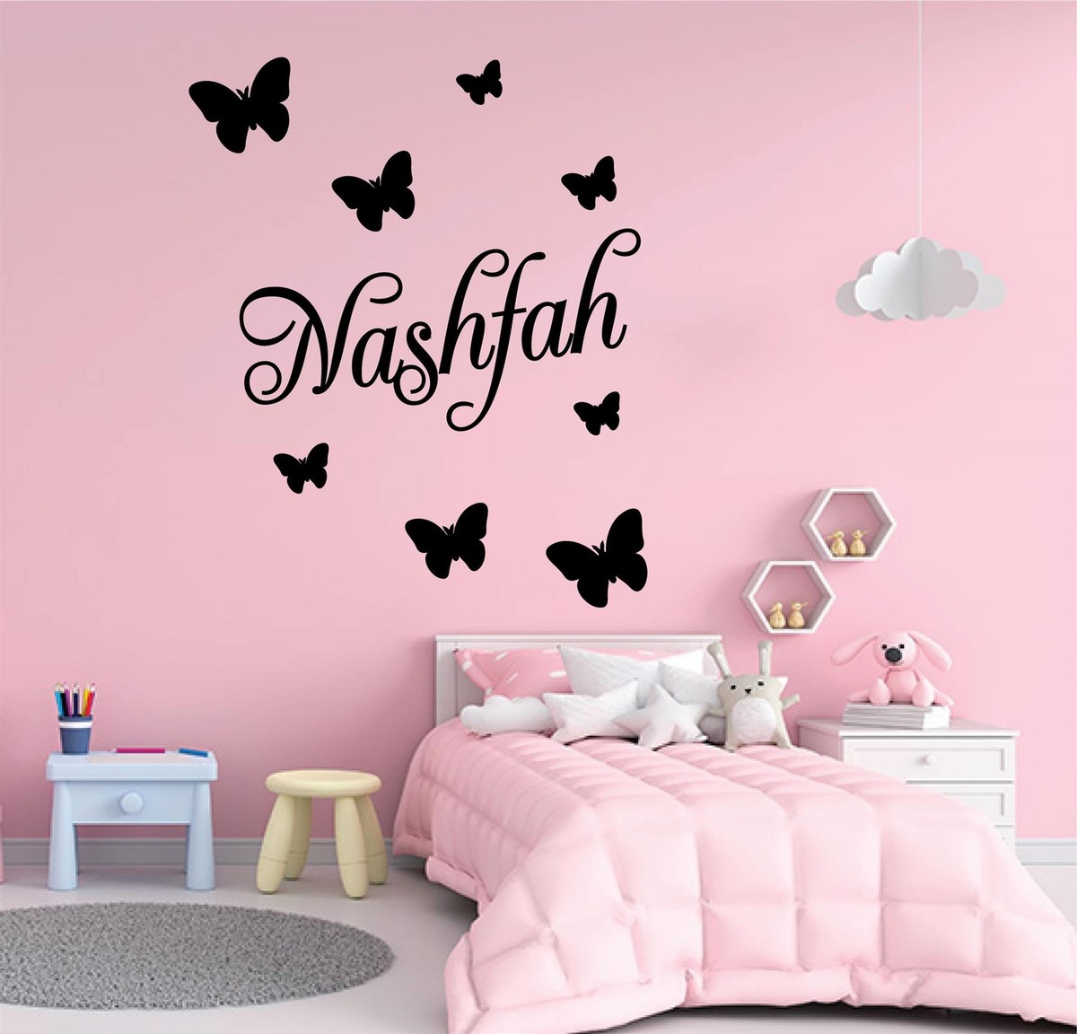 Personalized Wall Decals For Girls Girls Nurseryroomdecor And Custom