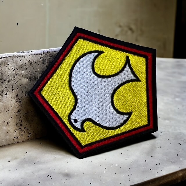Peacemaker Symbol Embroidery Patch Multi Sizes 3.36" X 3.66" - 10" W X ...
