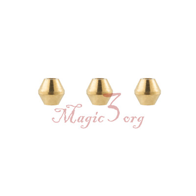 50pcs Fishing Brass Spacer Beads Spinner Lure Body Stopper Sinker ...