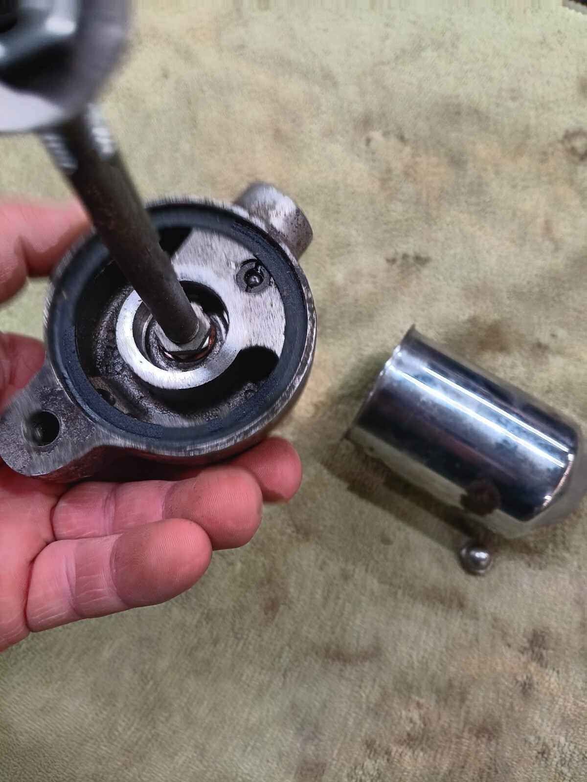 STOCK HARLEY PANHEAD OIL FILTER CANISTER FOR 1948-1964 BIG TWINS ... | eBay