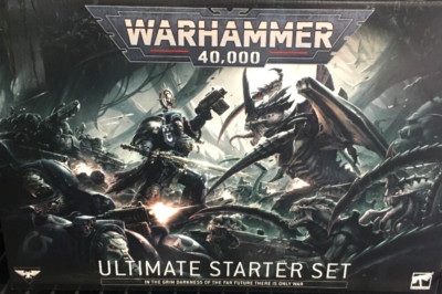 WARHAMMER 40,000 ULTIMATE STARTER SET INC 44x MINIATURES FIGURES BRAND ...