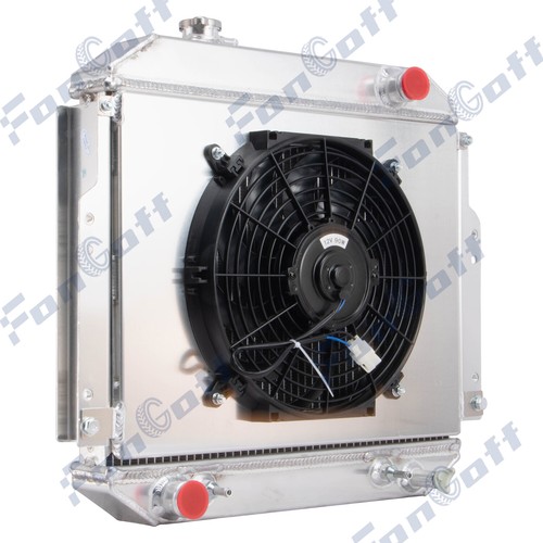 3 Row Aluminum Radiator Shroud Fan For 1988-1992,90 Nissan Forklift A10 ...