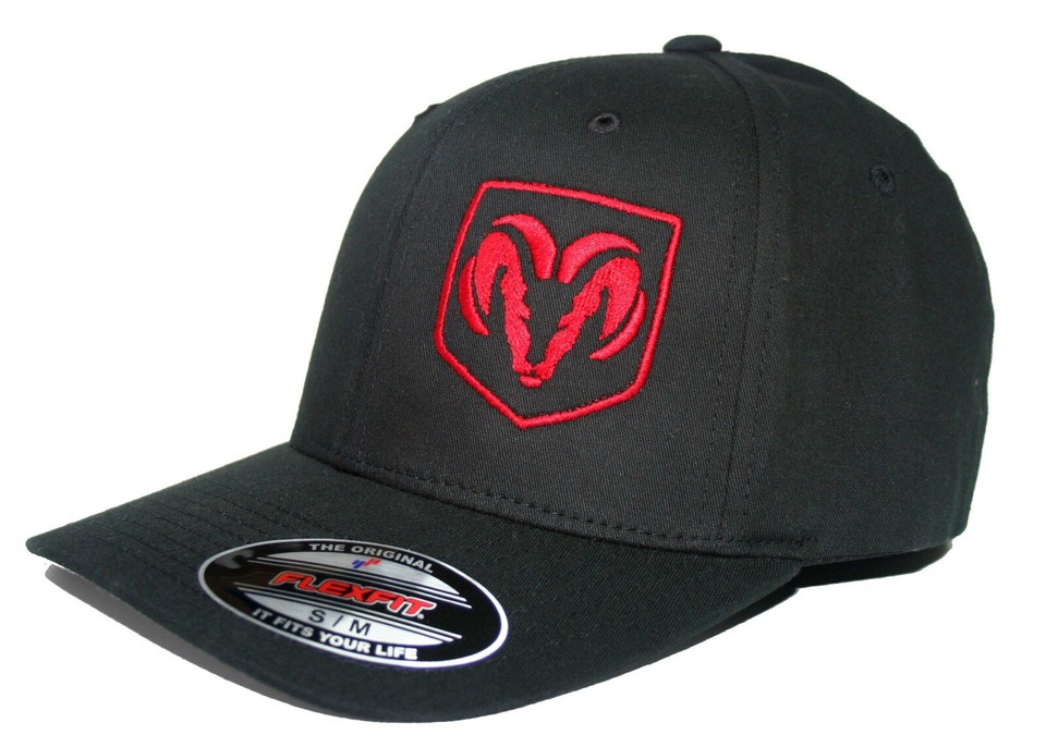 Ram Truck hat cap fitted flexfit curved bill Dodge | eBay