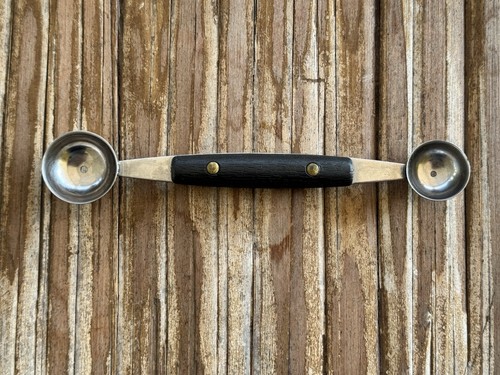 Vintage Melon Baller Double Head 2 Size Stainless Steel Wood Handle ...