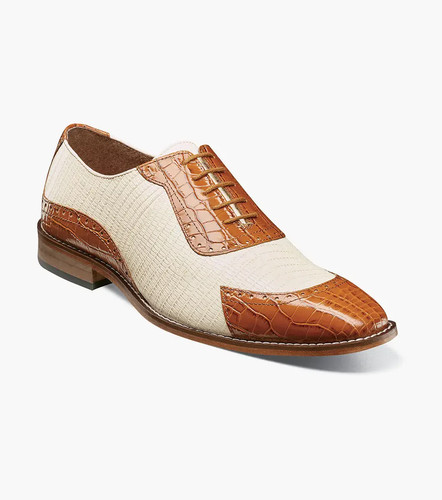 Stacy Adams Tarango Modified Cap Toe Oxford Shoes Tan Multi 25770-238 ...