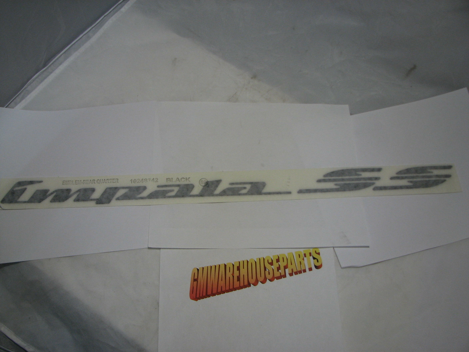 1994-1995 BLACK "IMPALA SS" EMBLEM ON REAR QUARTER PANEL NEW GM ...