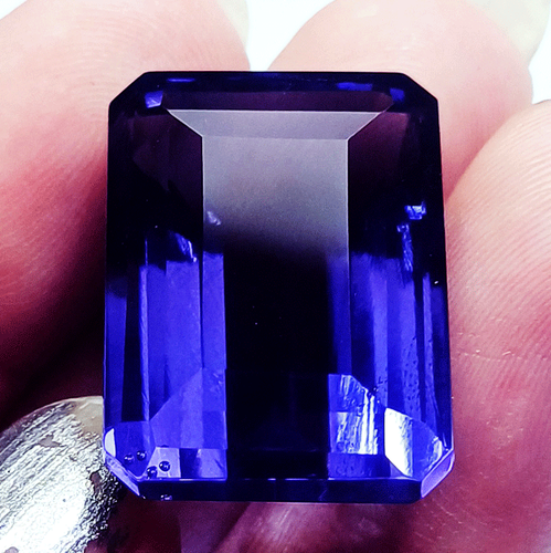 Certified Violet Topaz 41.60 Ct Loose Gemstone Emerald Shape | eBay