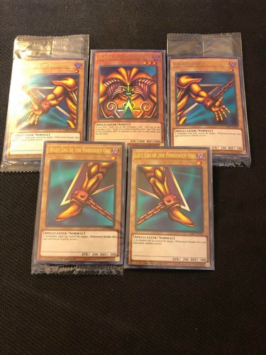 EXODIA, THE FORBIDDEN ONE SET *** COMPLETE SET LOST ART SEALED AMERICAN ...