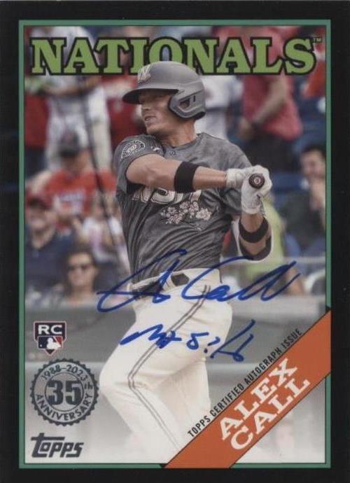2023 Topps Series 2 - 1988 Topps Baseball Autographs Alex Call #88BA-AC ...