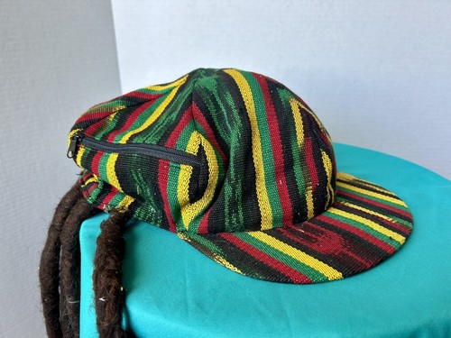 Rasta Hat With Brim Dreadlock Wig Reggae Authentic From Jamaica One ...
