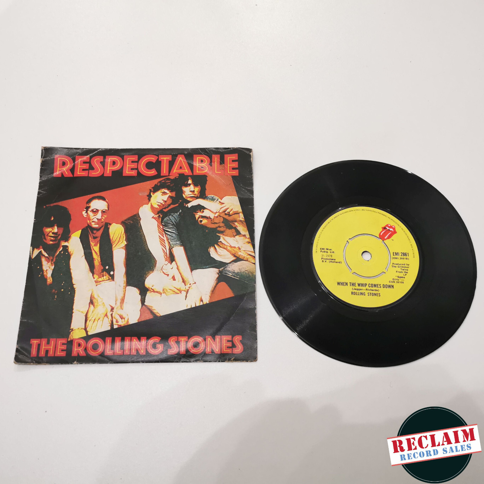 the rolling stones respectable 7" vinyl record very good condition ...