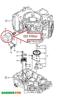 Genuine Countax Yanmar D1850 Diesel - OIL FILTER - CXDOF-549 | eBay UK