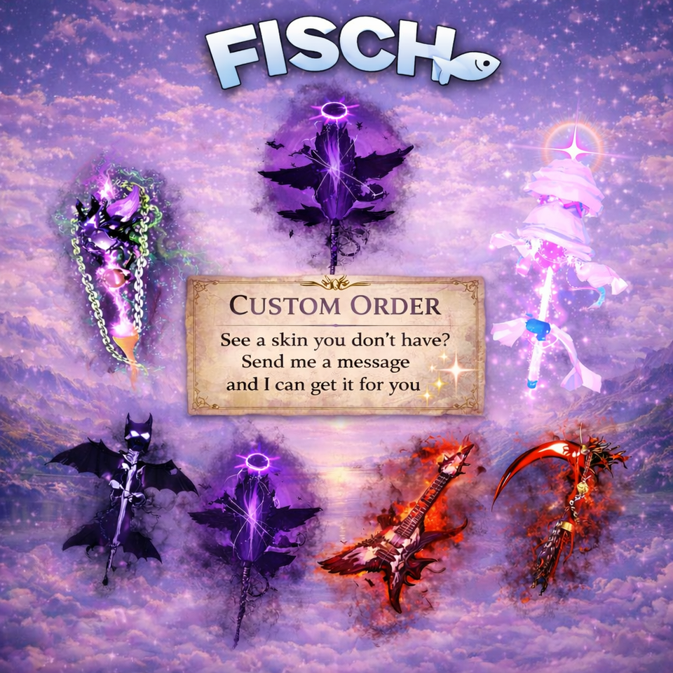 Fisch- Rod Skins 🦈| Roblox Fisch | 🐟 Cheap | Fast Delivery⚡| | eBay