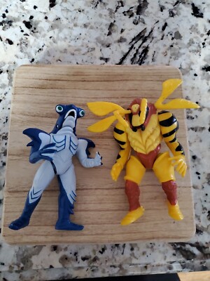 1994 Mighty Morphin Power Rangers Slippery Shark Action Figure Evil ...