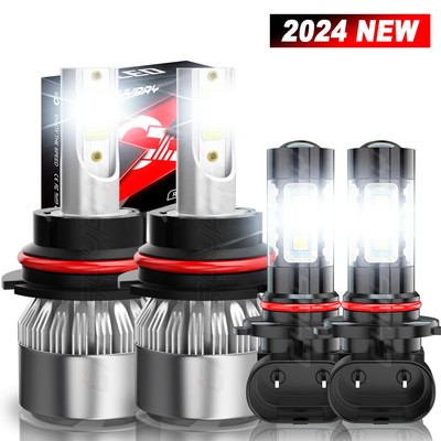 LED Headlight HB5 9007 + 9145 H10 Fog Light Bulbs KIT for Ford Ranger ...