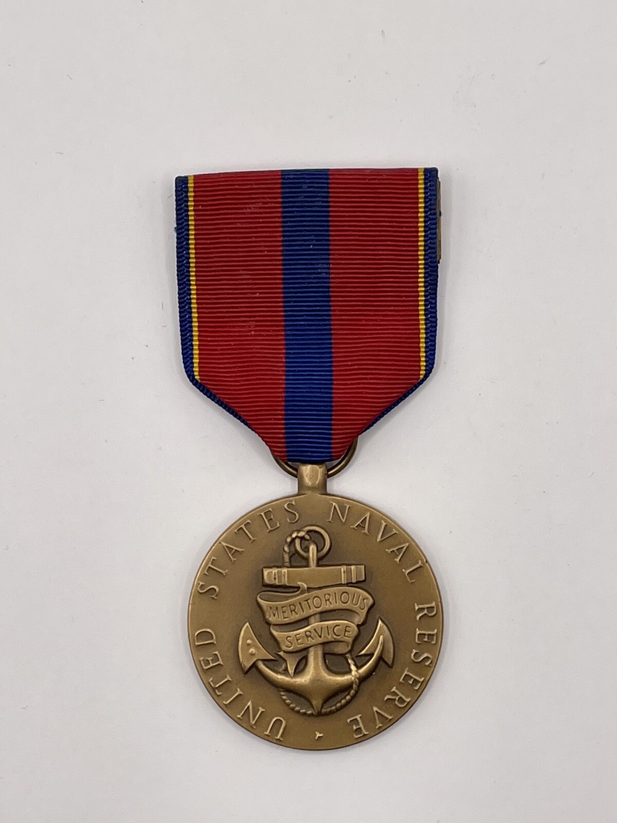 Vintage US Naval Reserve Meritorious Medal Ribbon Pin Military Navy WW ...