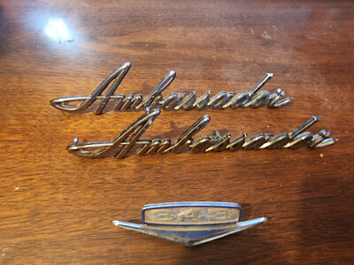 VINTAGE 1967-1968-1969-1970 AMC AMBASSADOR EMBLEMS COMPLETE SET | eBay